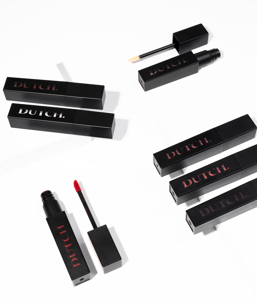 De gehele lippenstift/glossen collectie by DUTCH. Cosmetx